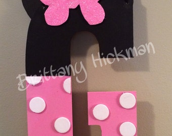 Items similar to Personalized Custom Disney Minnie Mouse Name Letter ...