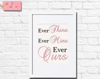 Ever thine ever mine | Etsy