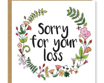 Sorry for your loss | Etsy
