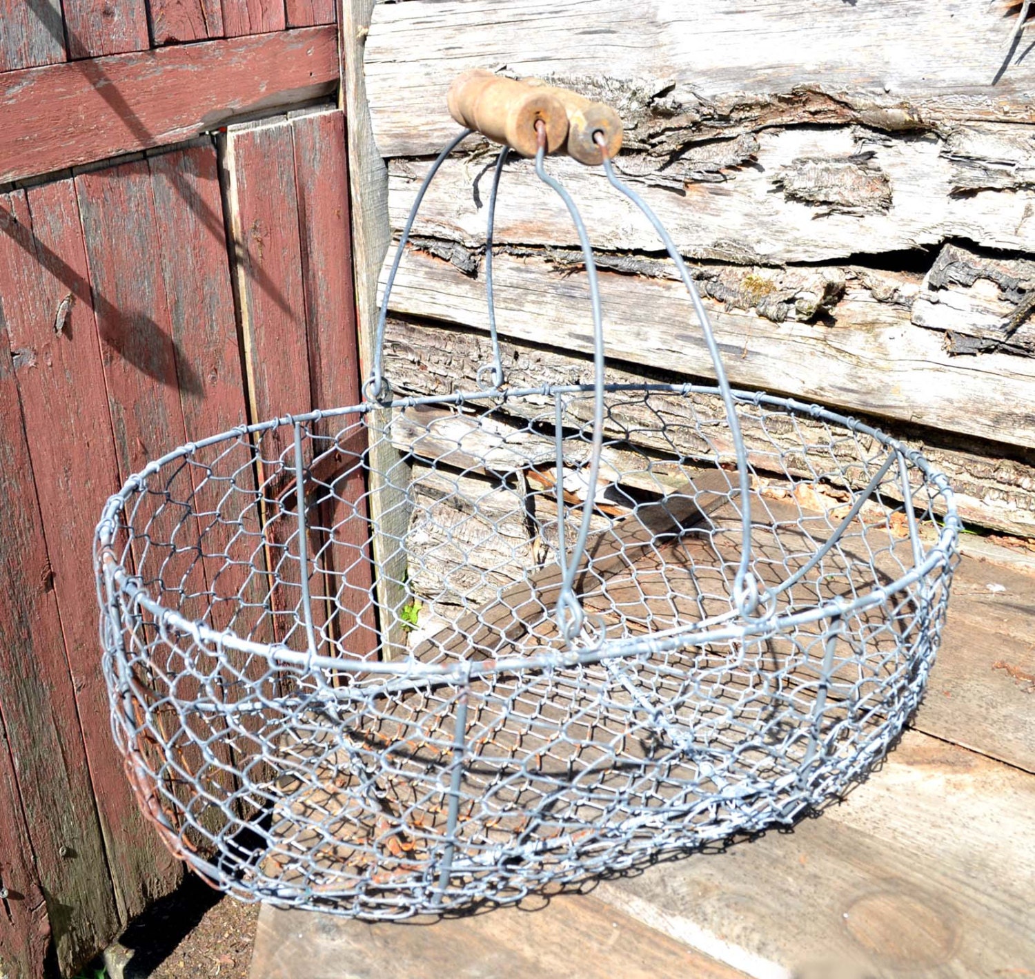 Large Vintage French Wire Oyster Fishing Basket – Haute Juice
