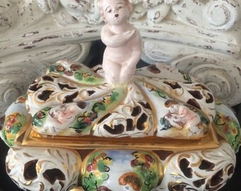 Capodimonte cherubs | Etsy