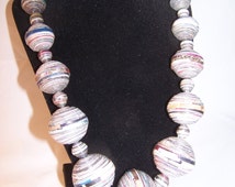 Popular items for paper necklace on Etsy