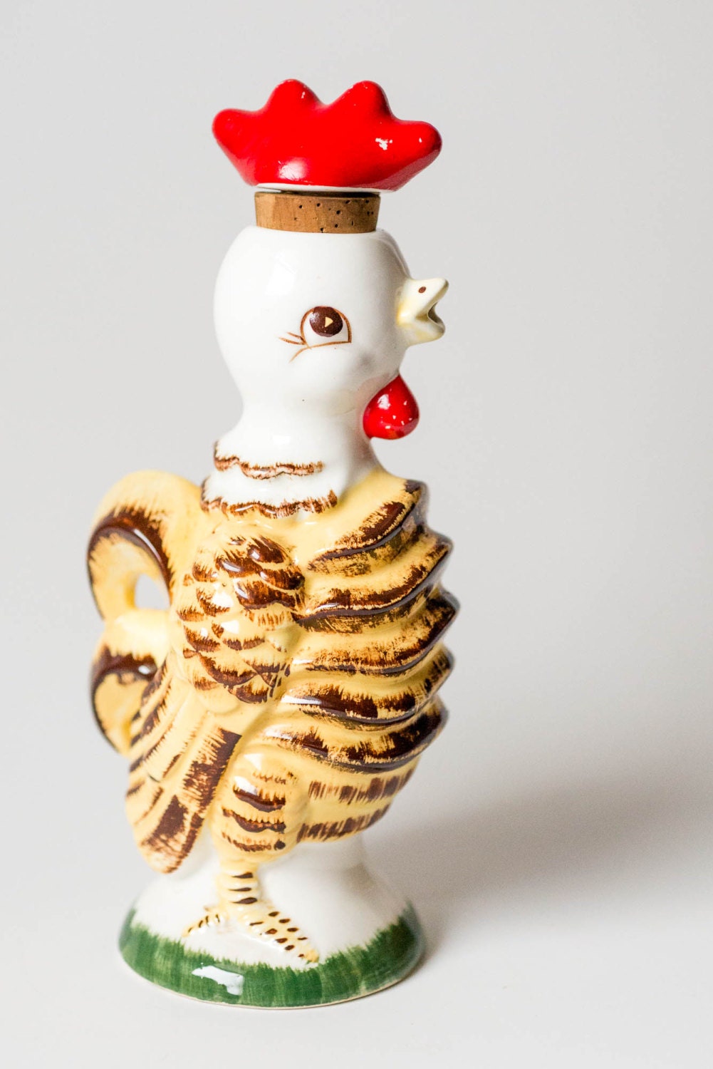 Vintage Art Deco Chicken Bottle Cruet – Mid Century Decorative Chicken ...