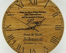 Unique personalized clock related items | Etsy