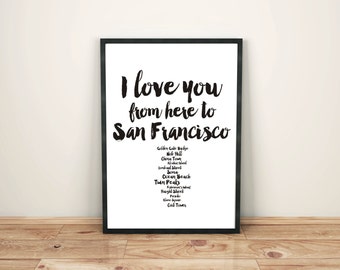 I love san francisco | Etsy