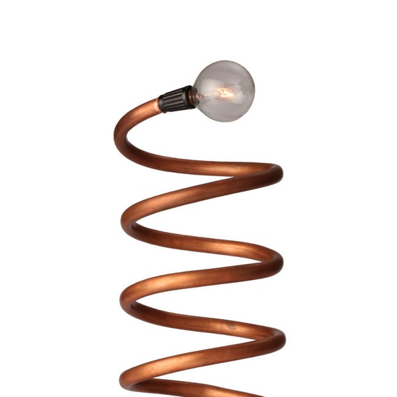 Items similar to Helix - Copper Coil - Spiral - Copper Tube Lamp - Hand ...