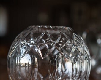 Crystal fish bowl | Etsy