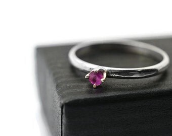 Unique natural ruby ring related items | Etsy