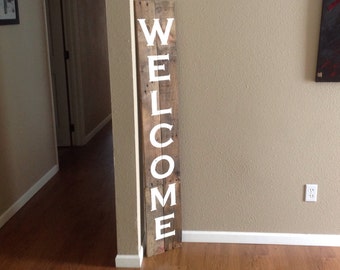 Tall welcome sign | Etsy