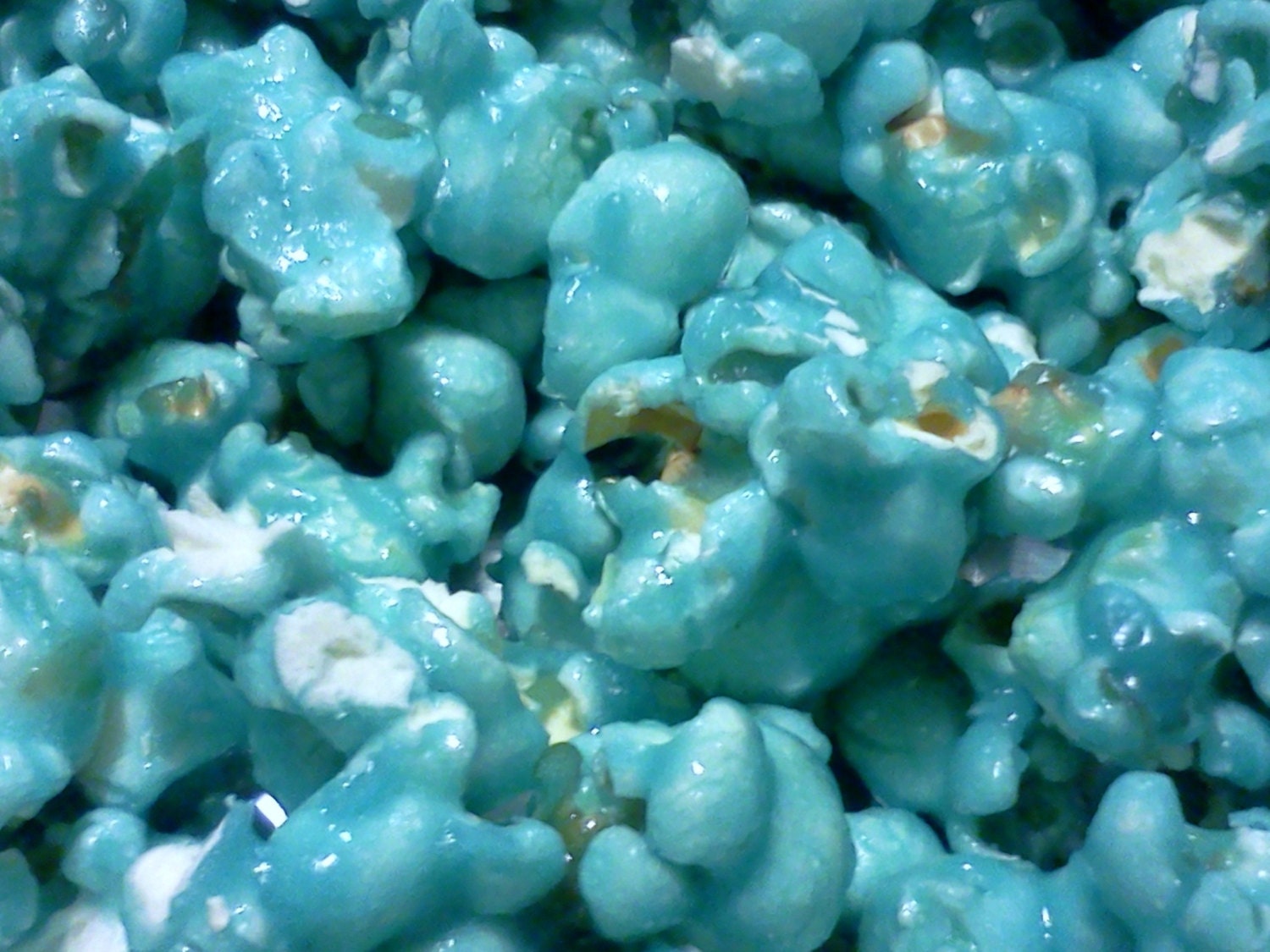 Blue Candy Coated Popcorn Blue Raspberry Flavor Blue Popcorn
