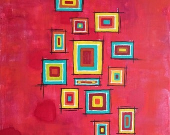 Cubism acrylic | Etsy