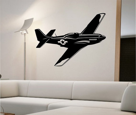 Fighter Jet Wall Decal Sticker Art Decor Bedroom Design Mural
