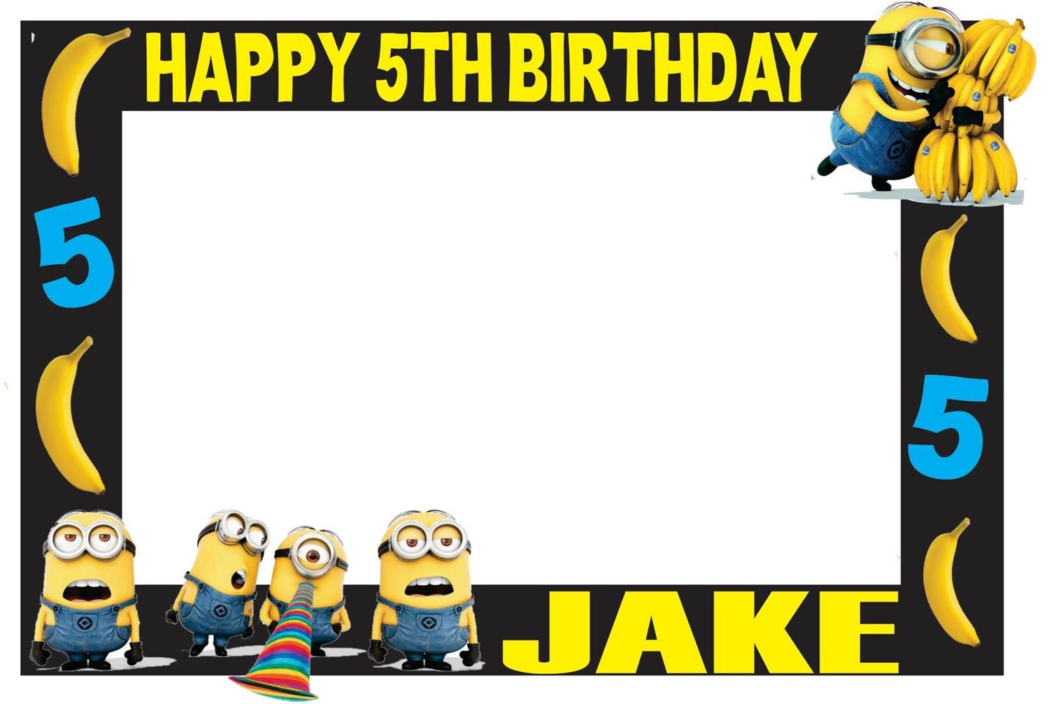 Minions photo booth frame