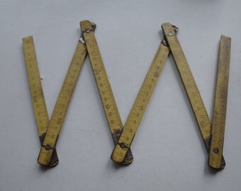 Vintage wooden ruler | Etsy