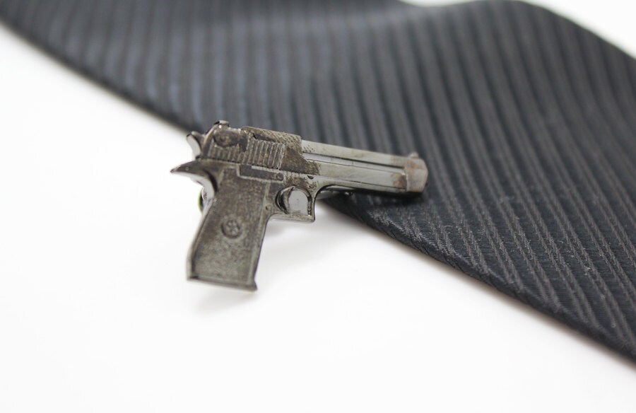 Gun Tie Clip 007 Gun Tie Tack Hero Tie Tack Gun Black Tie