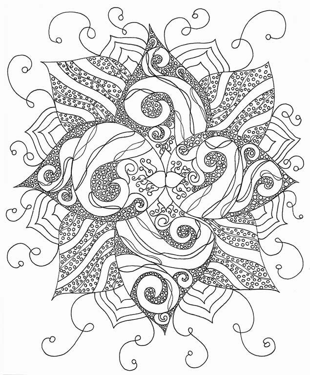 Lotus Coloring Page Adult Coloring Page Instant by wordsremember