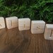 Personalized wooden blocks handmade gift wood name by WoodpeckerLG
