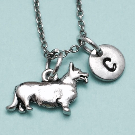 Corgi necklace corgi charm animal necklace personalized