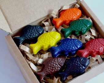 Items similar to Fish Shaped Crayons on Etsy