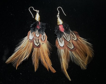 Feather earrings | Etsy