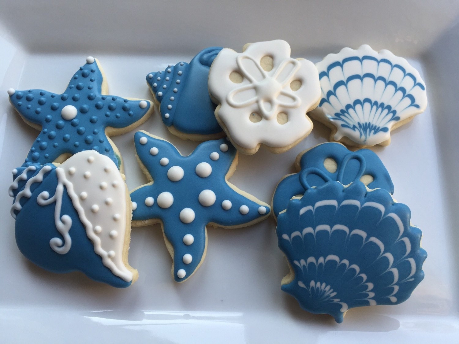 BEACH Wedding Cookies / Starfish / Conch Shell / Sanddollar