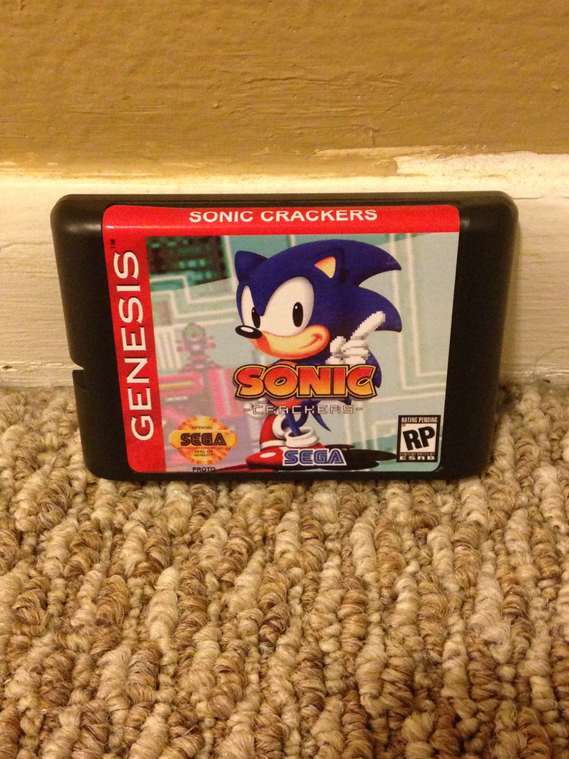 Sonic Crackers Fan Made Custom Sega Genesis Game. 16bit
