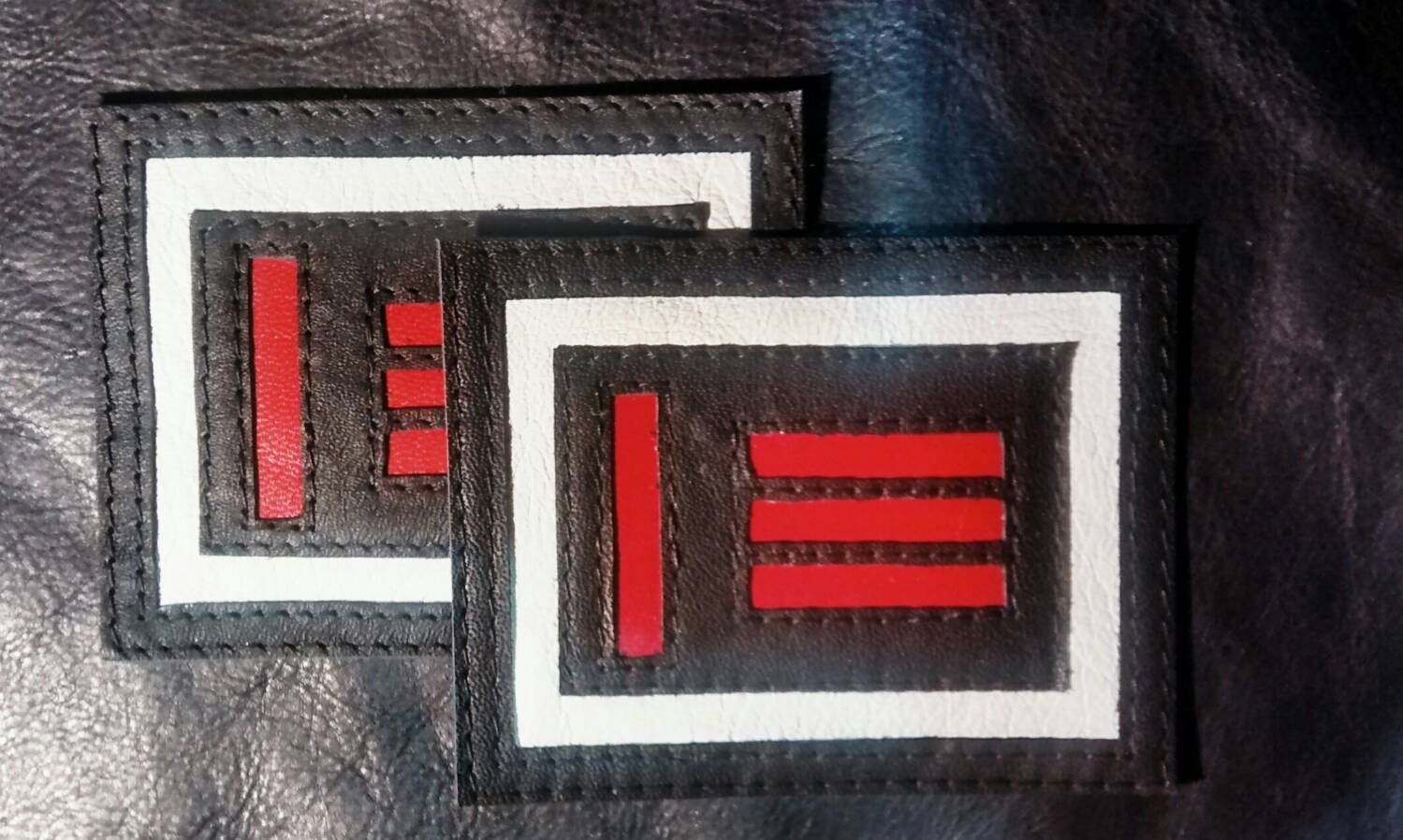 M/s Master slave Pride Flag Leather Pride Vest Patch