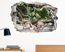 Unique hulk decal related items | Etsy