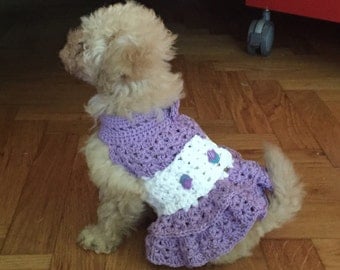 Crochet dog dress | Etsy