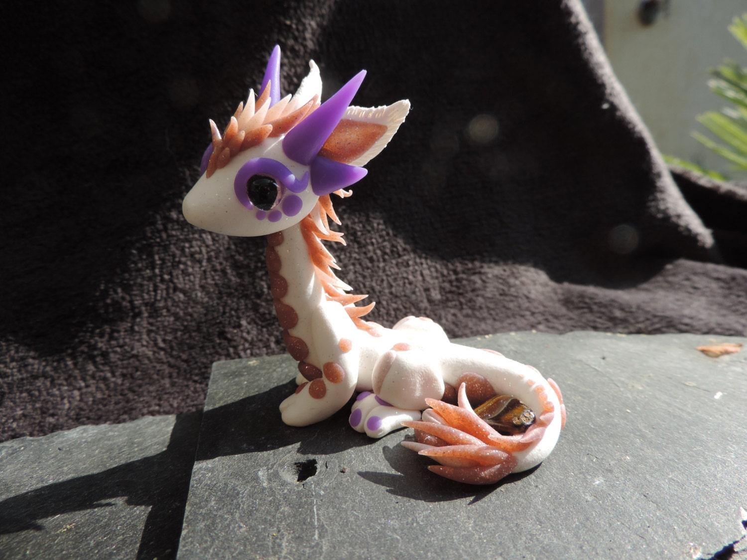 Cute polymer clay dragon