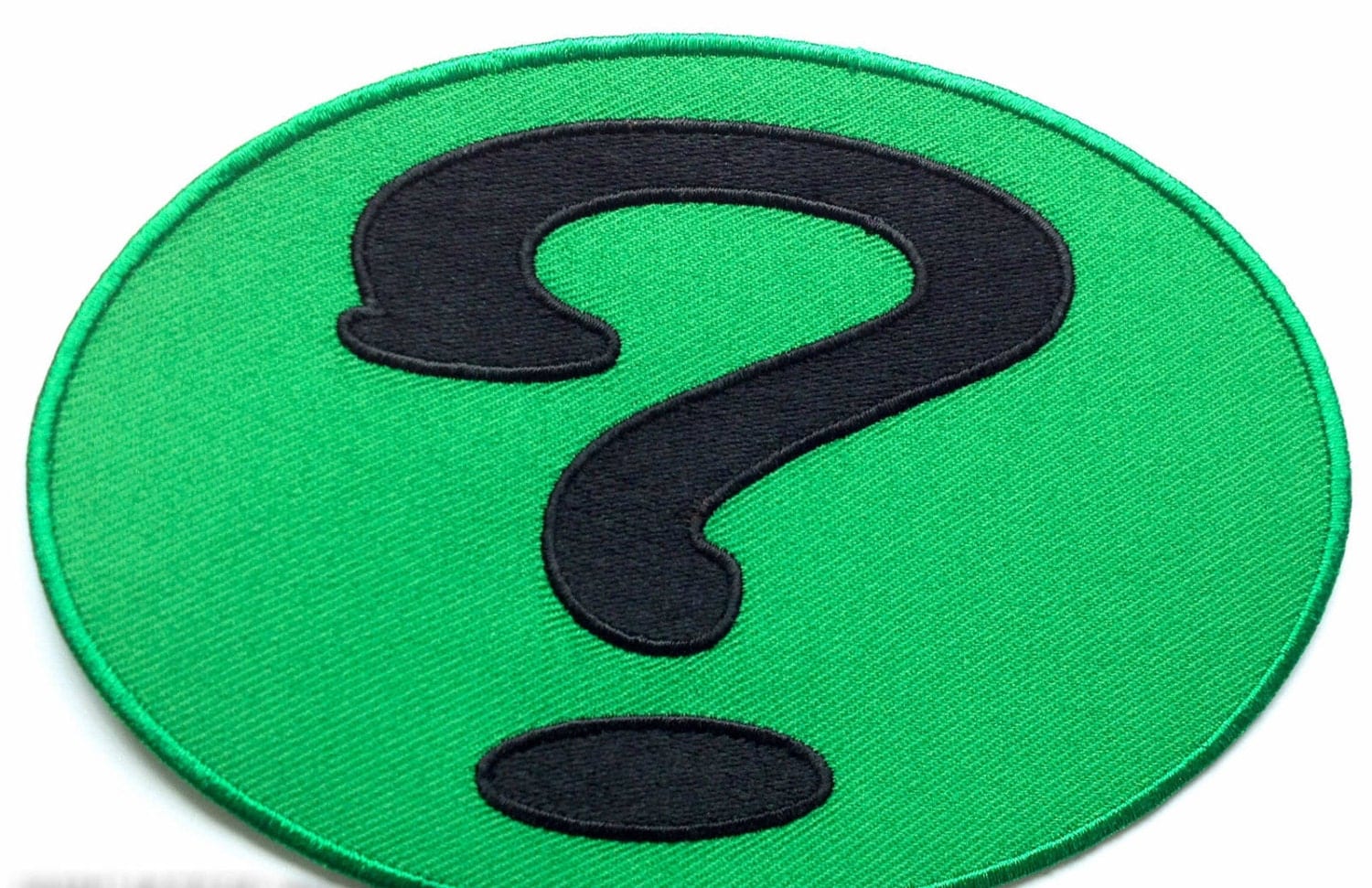 The Riddler Patch Large Logo Embroidered Iron on Badge