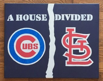 Unique a house divided cubs related items | Etsy