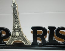 Vintage Paris Eiffel Tower wooden sign-Paris sign-French decor- Paris ...