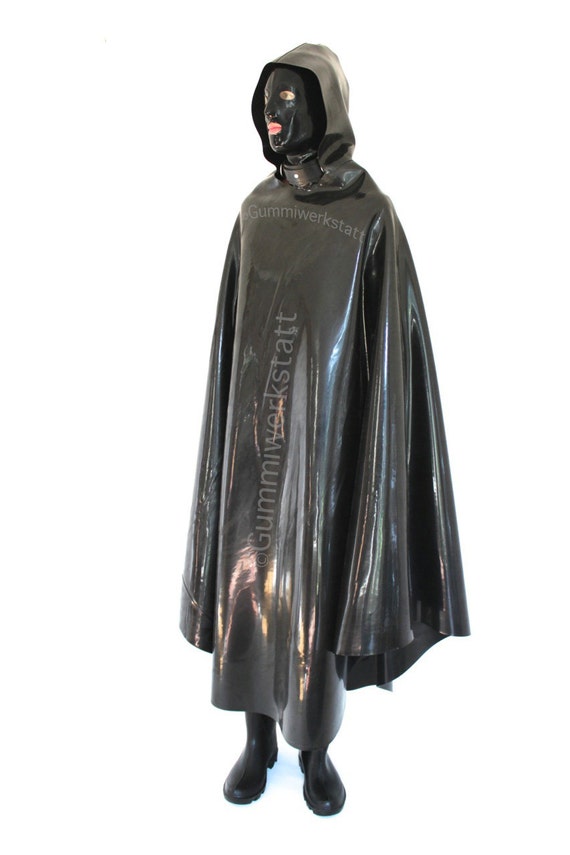Gummicape Gummiponcho Regenumhang