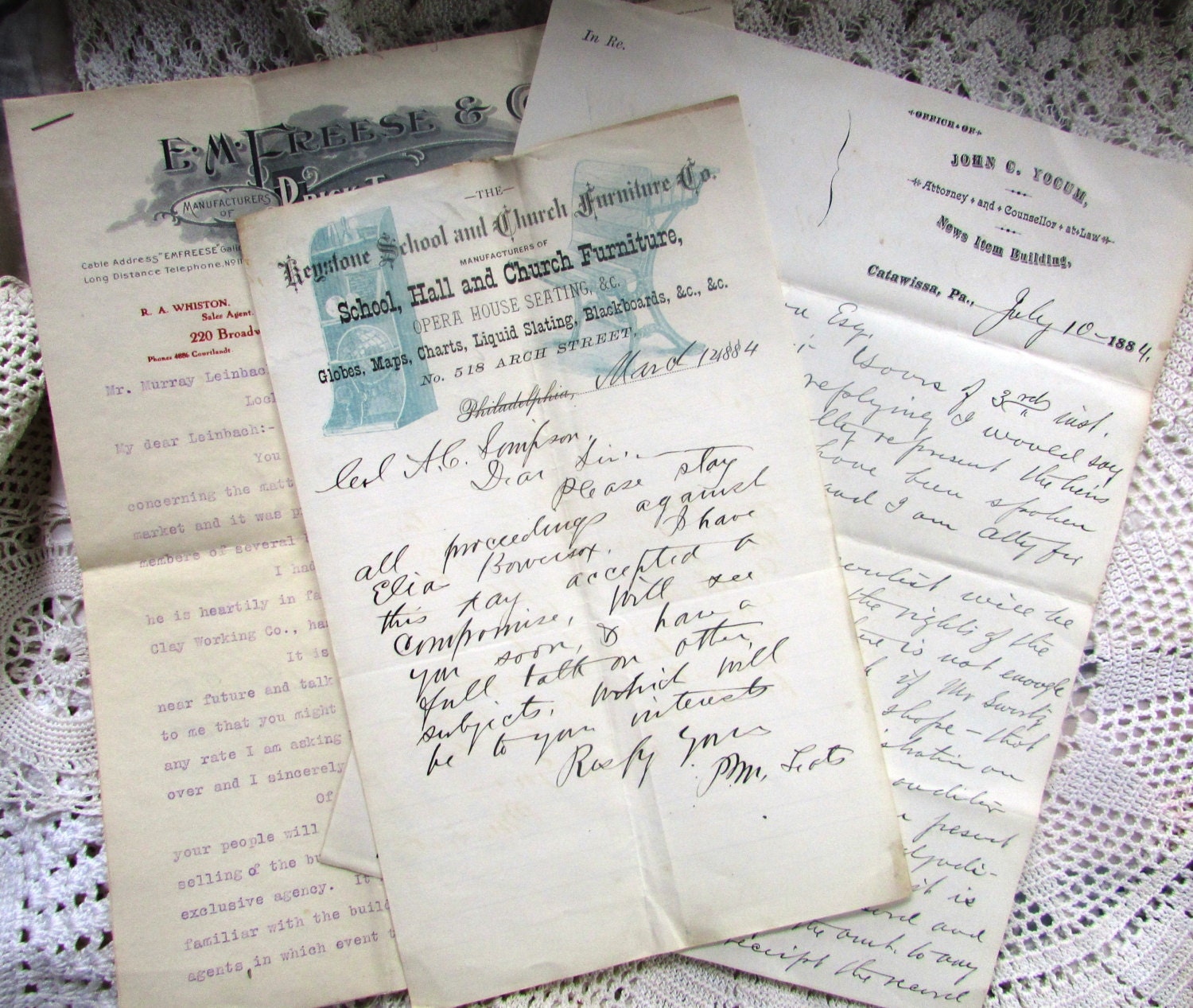Antique Vintage Store Receipts.Letter..1884..1908 – Haute Juice