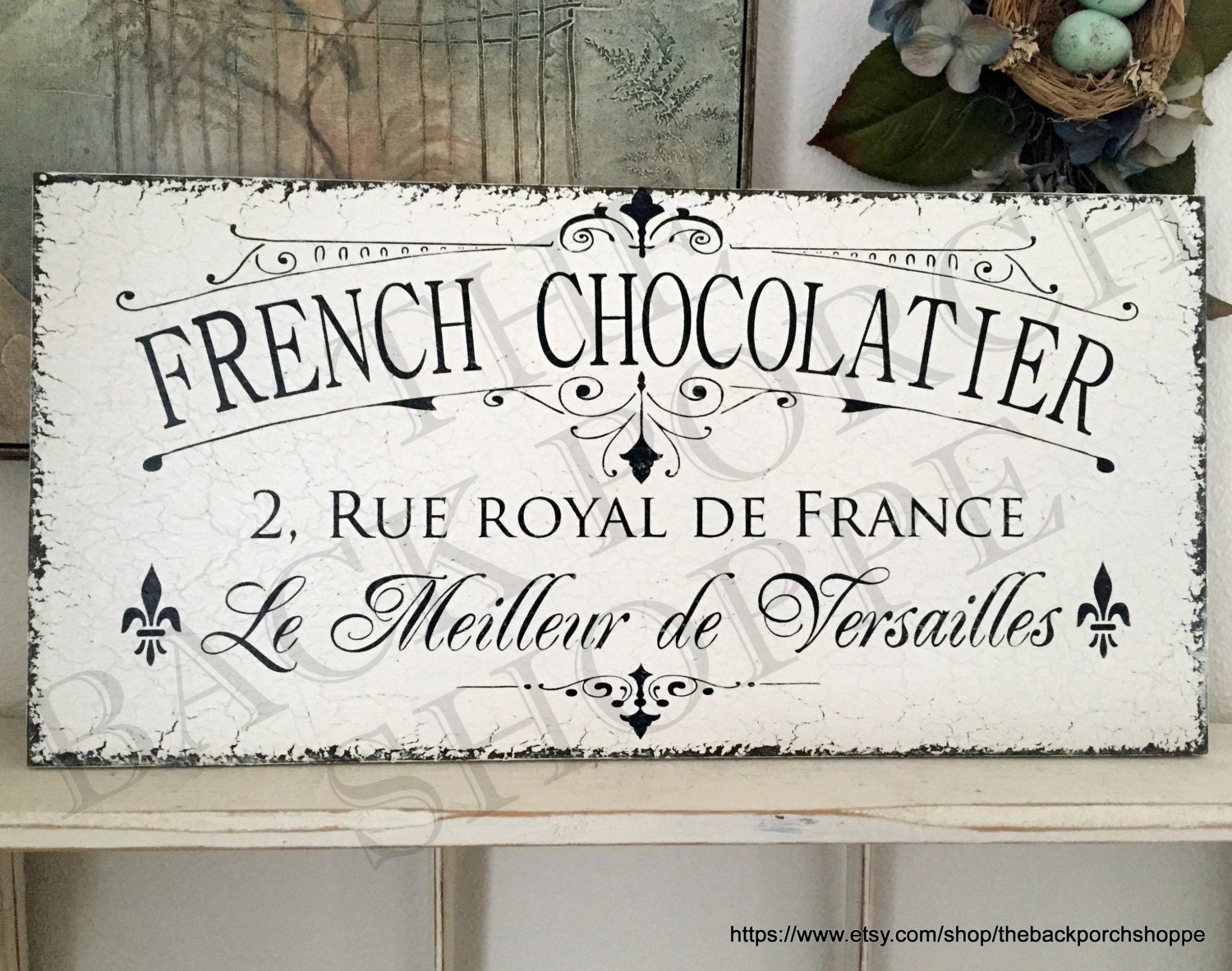 FRENCH CHOCOLATIER CHOCOLATE Signs French Candy Maker Sign