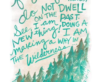 Items similar to New Creation print, bible verse art, bible verse print ...