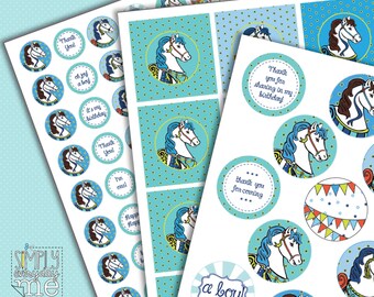 Pool Party Food Labels Table Texts Buffet Tags Tent Cards