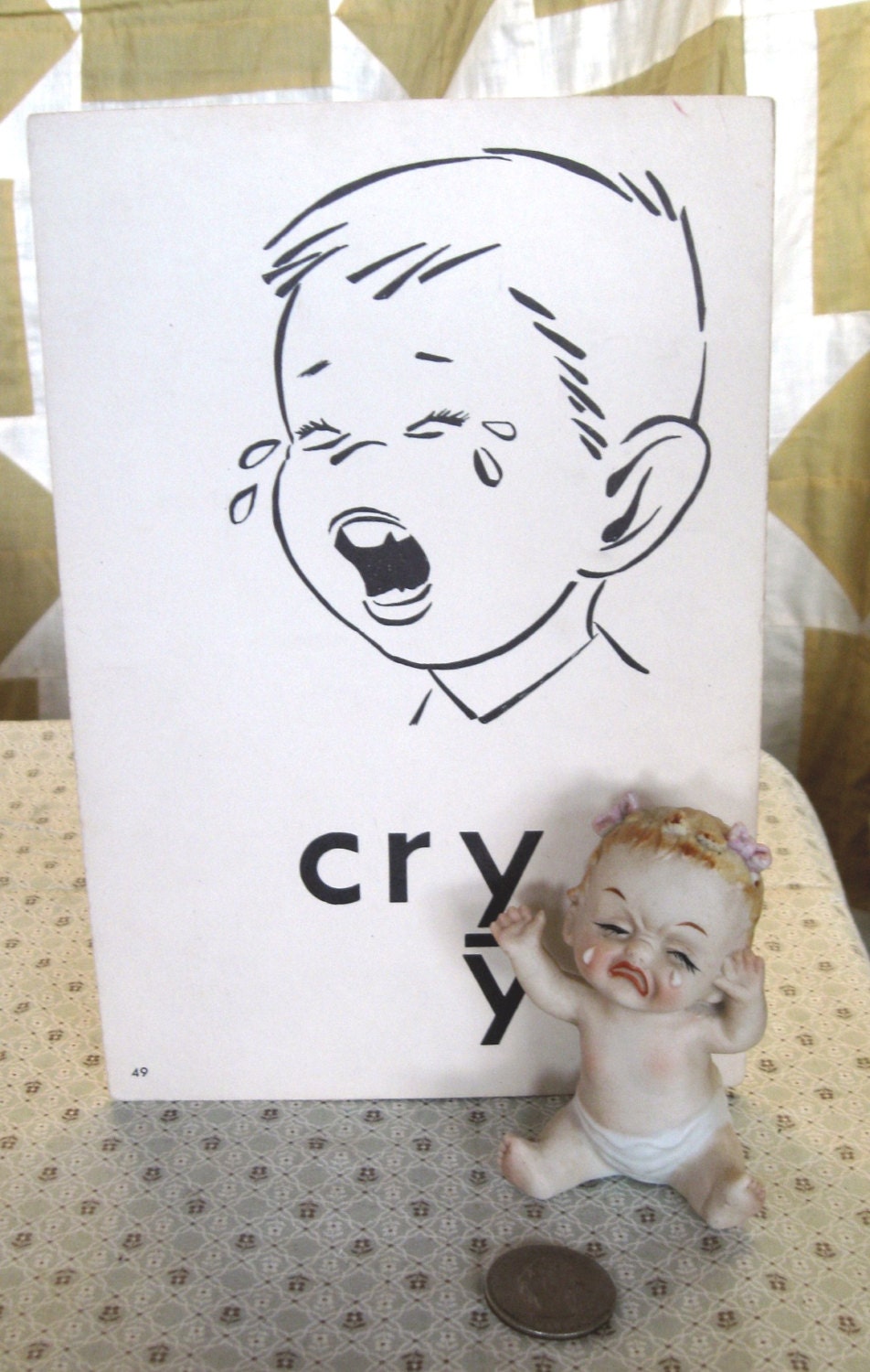 Vintage Picture Flash Card & Salt Shaker Cry Baby – Haute Juice