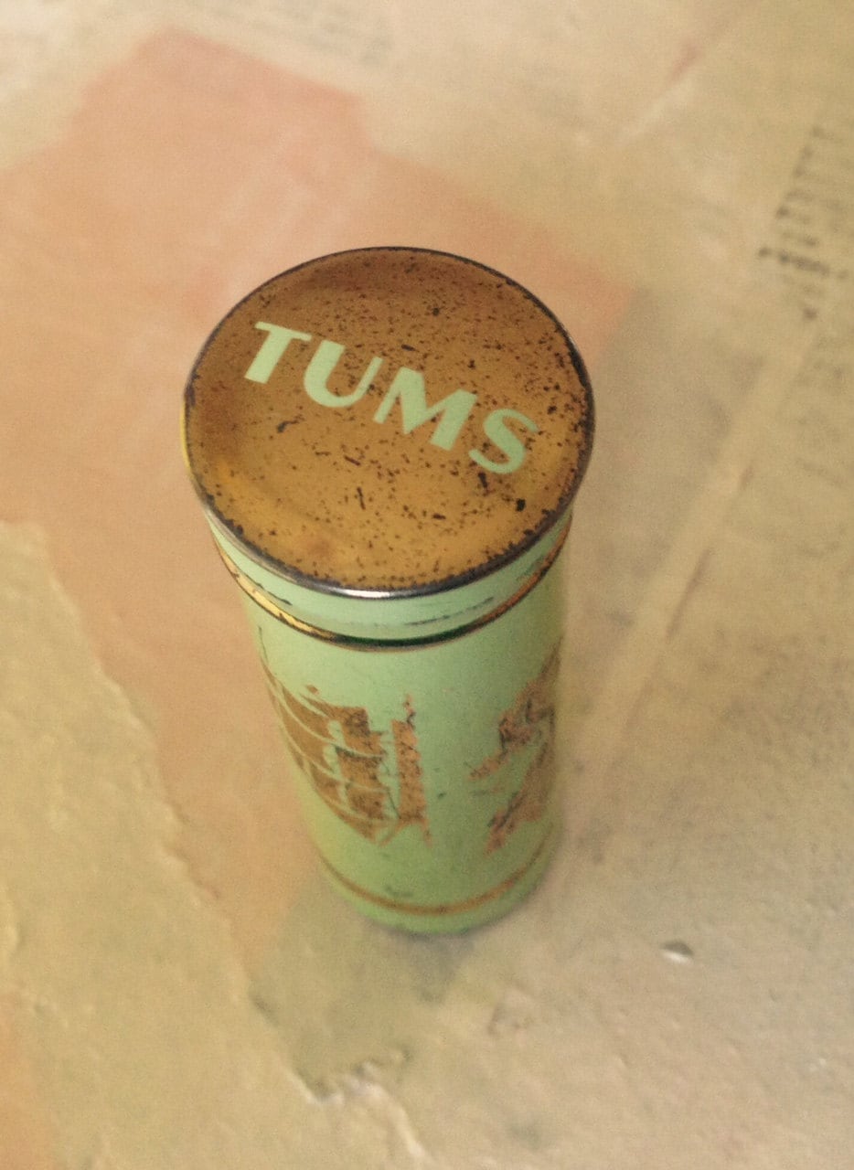 Vintage Tums Pistachio Green Metal Container – Haute Juice