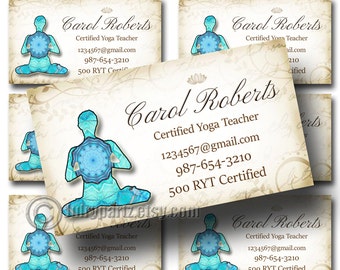 Yoga business card | Etsy