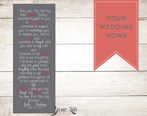Popular items for wedding vow art on Etsy