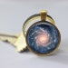 Spiral Galaxy Key Chain Galaxy Key Ring Astronomy Cosmos