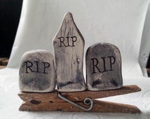 Popular items for miniature tombstones on Etsy