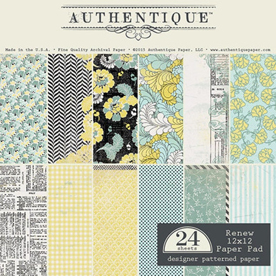 Authentique Paper Collection Renew 12x12 Pad