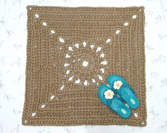Square Jute Rug - Natural Fiber Rug - Square Throw Rug - Natural Rug ...