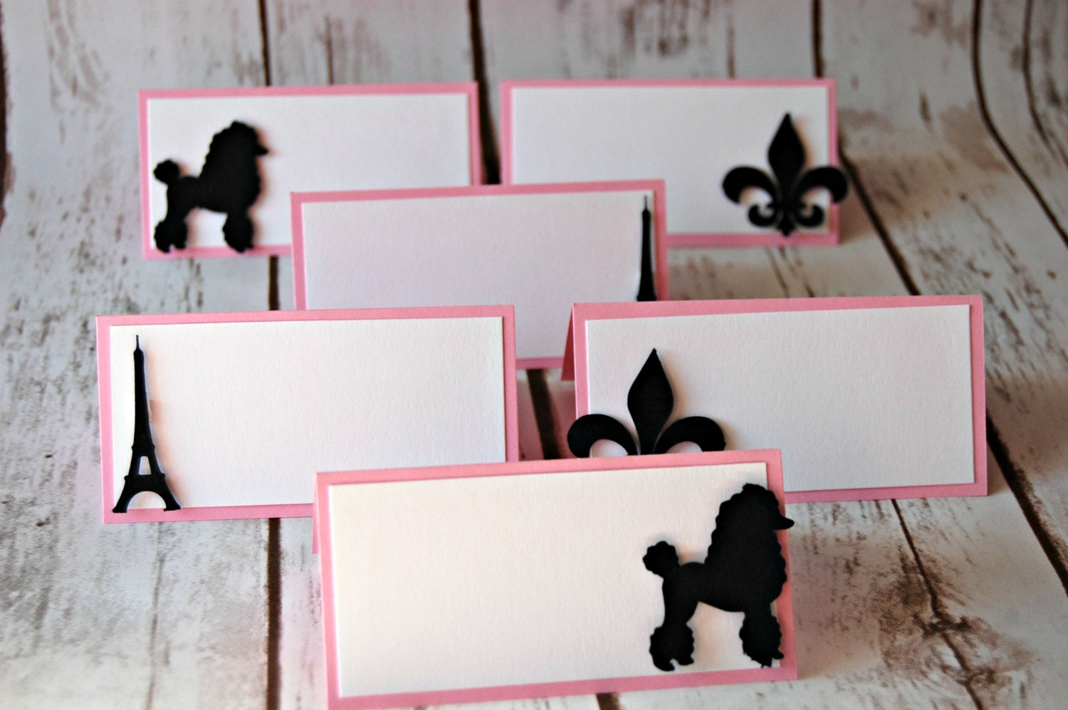 Paris Themed Party Name Tags France Party Buffet Tags Girly