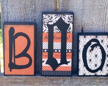Unique halloween letters related items | Etsy