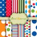 Printable Craft Carnival Papers Circus by PickleStarScraps on Etsy