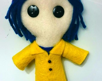 Button eye doll | Etsy